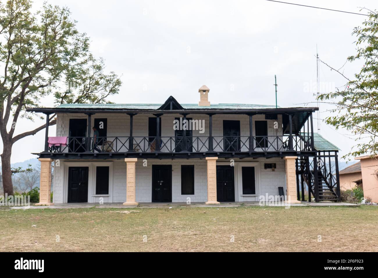 Architecture view of forest rest houses in Jim Corbett national park ...