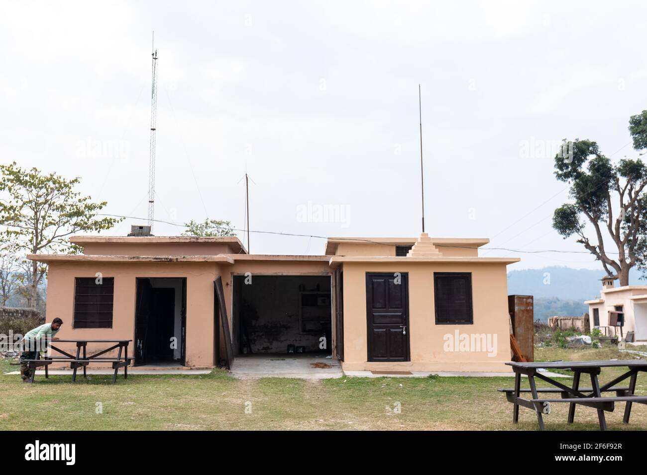 Architecture view of forest rest houses in Jim Corbett national park ...