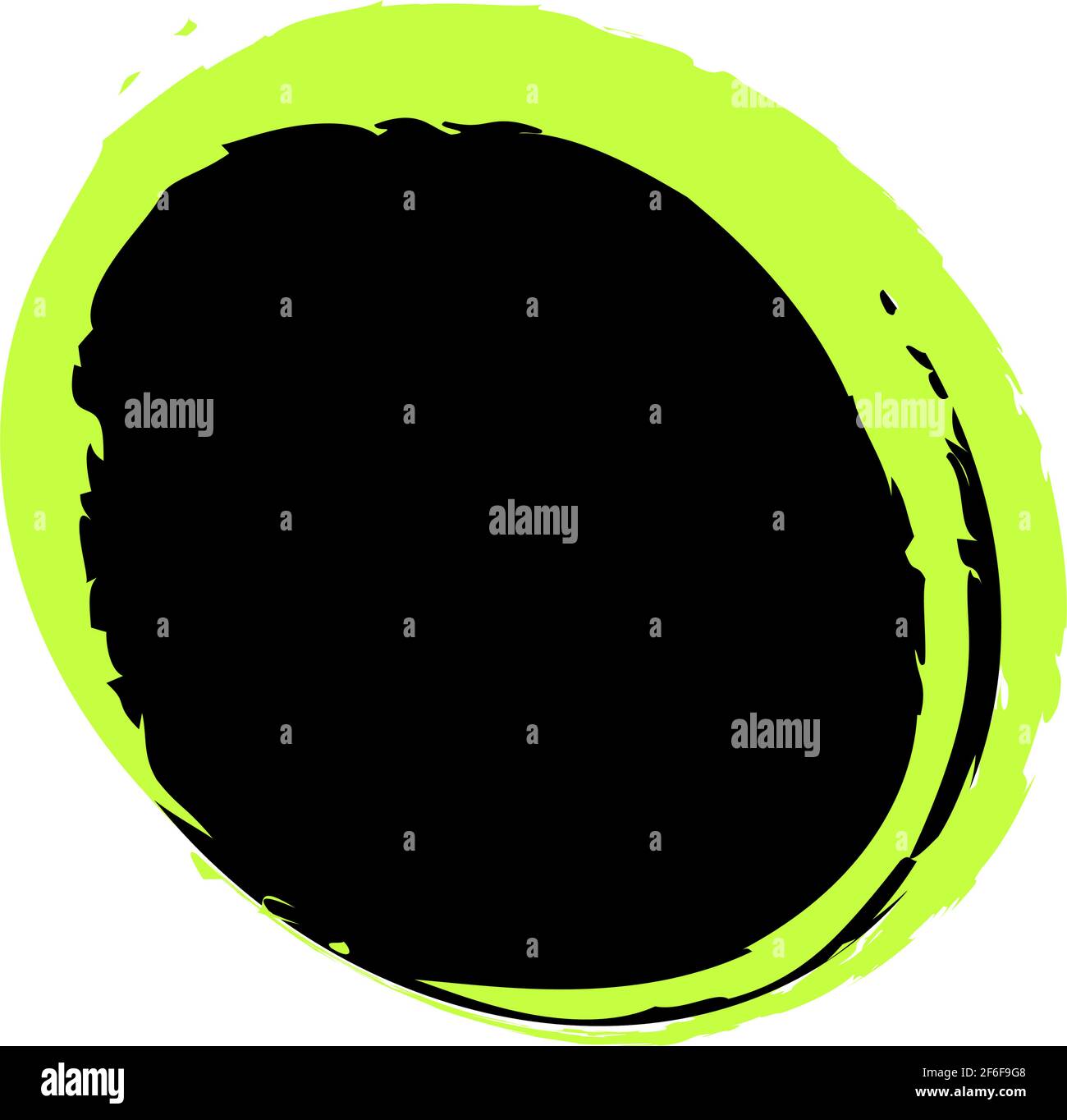 Grungy, grunge texture circle, oval abstract element. Paintbrush, stain ...