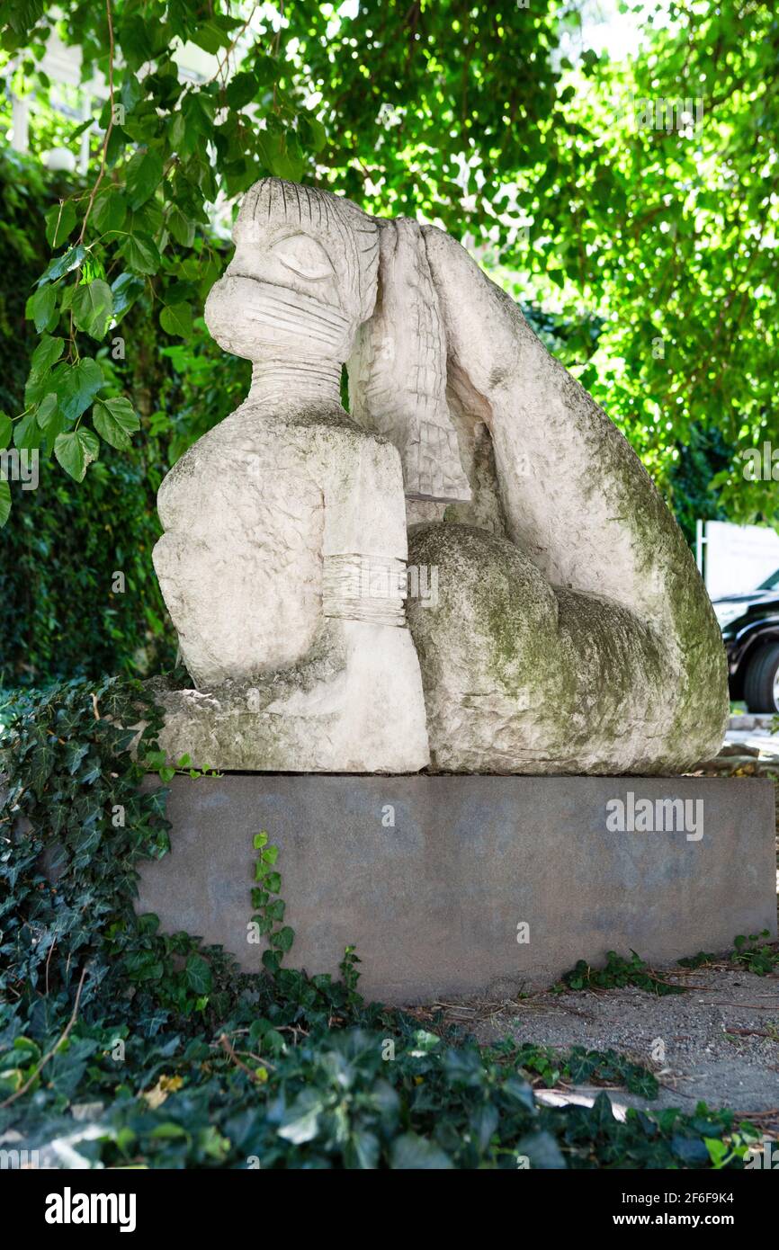 Statue in Plovdiv, Bulgaria Stock Photo - Alamy