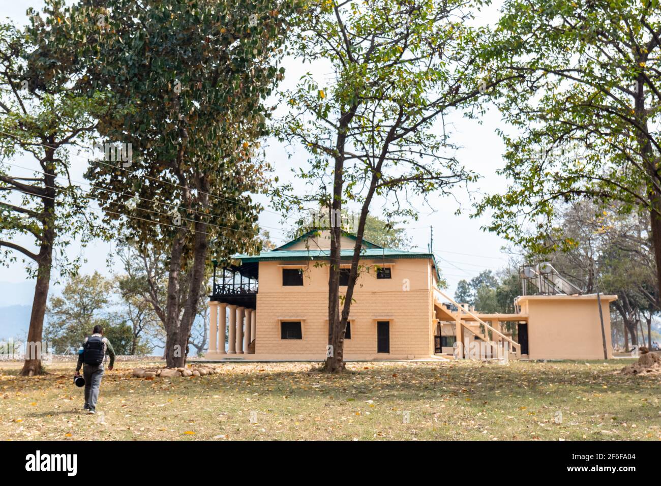 Architecture view of forest rest houses in Jim Corbett national park ...