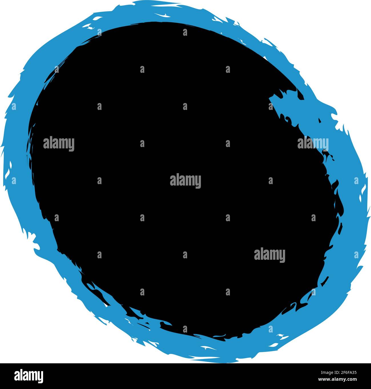 Grungy, grunge texture circle, oval abstract element. Paintbrush, stain ...