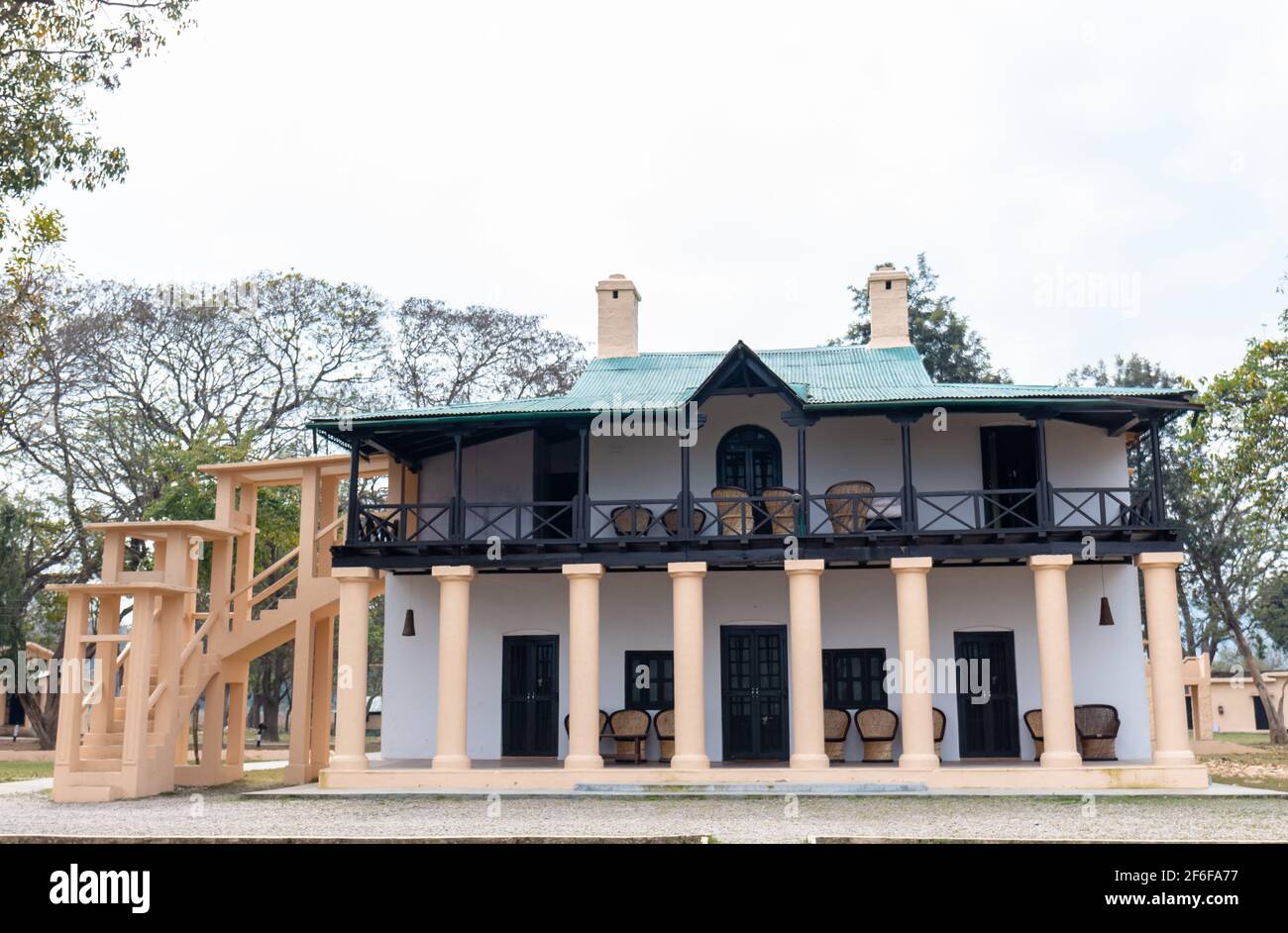 Architecture view of forest rest houses in Jim Corbett national park ...
