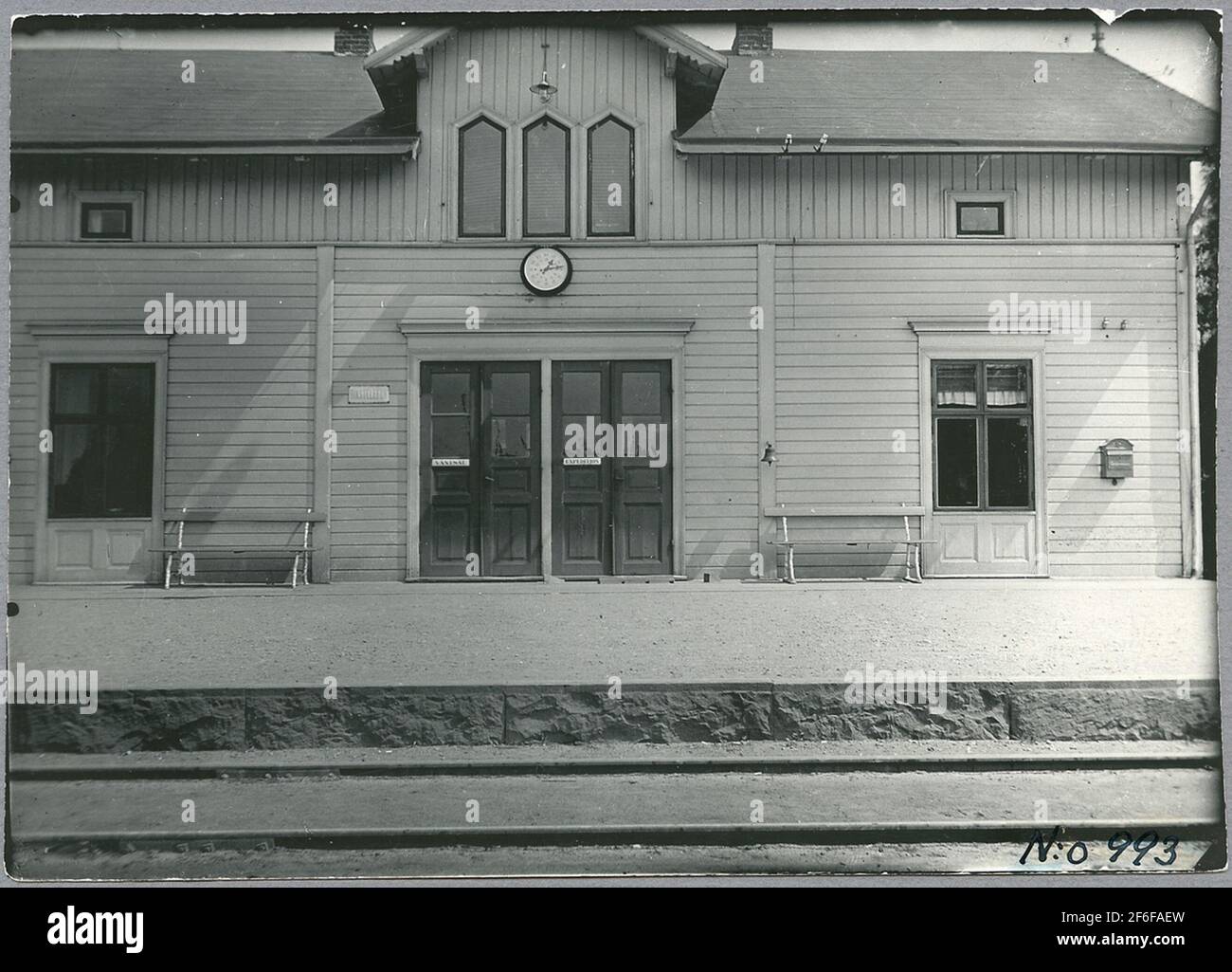 Markaryd station house Stock Photo - Alamy