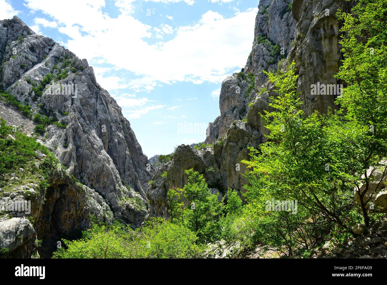 Great Paklenica canyon national park in Velebit mountain, Croatia Stock ...