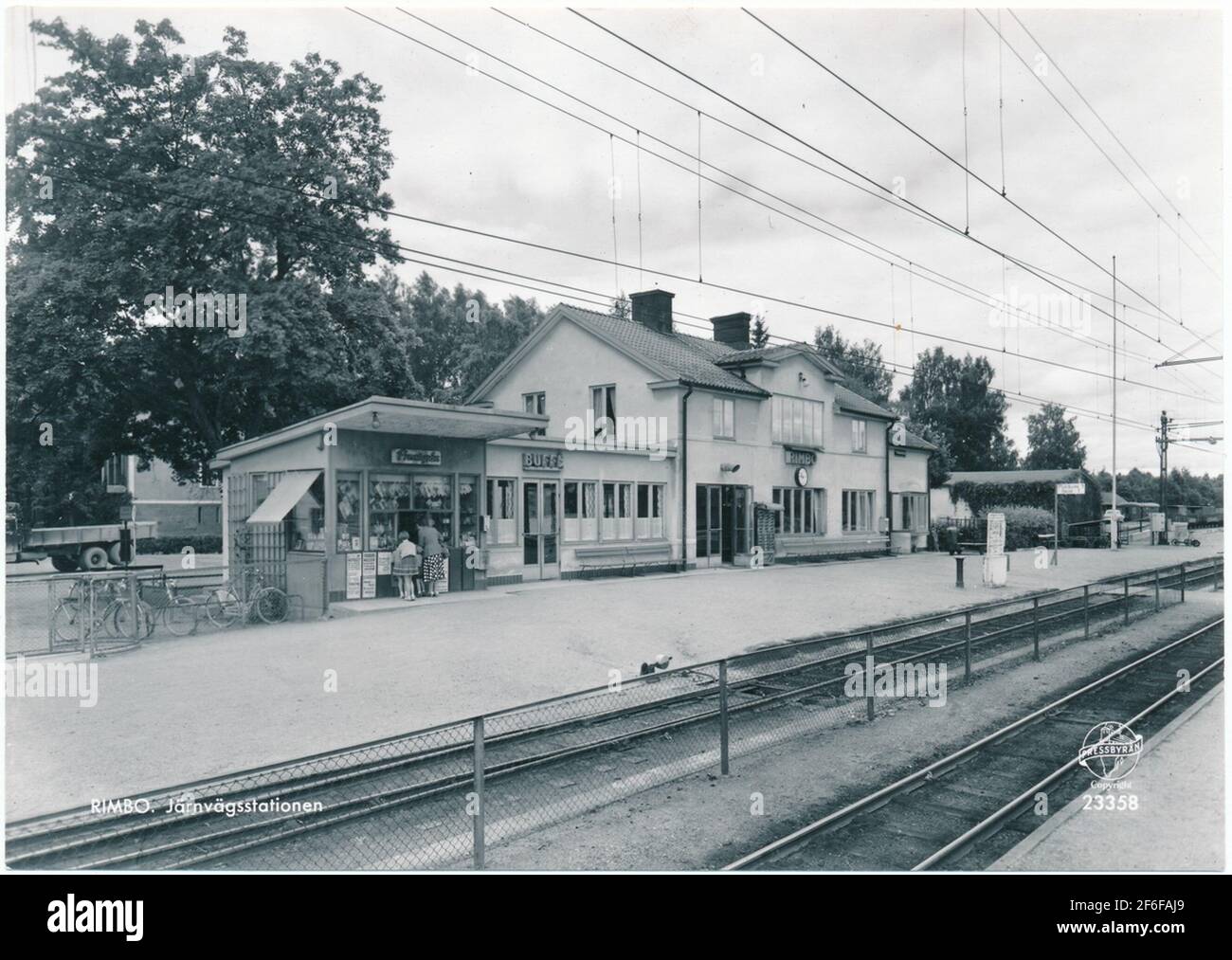 Stockholm - Rimbo railway, Srj.Rimbo station Stock Photo - Alamy