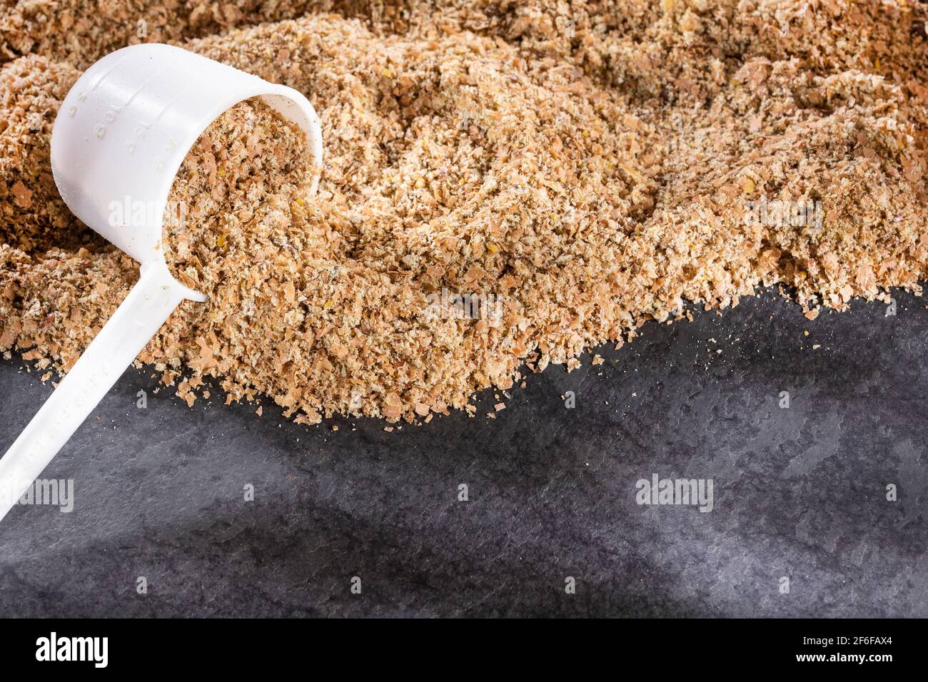 Food powder based on soy fiber with psyllium Stock Photo - Alamy