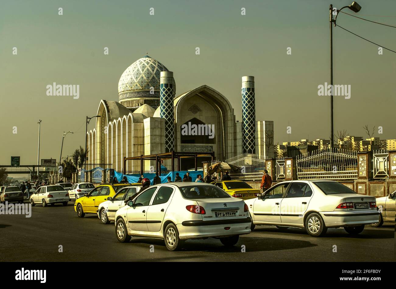 Tehran,Iran,November 29,2020:The majestic Tan Mosque on the side of the ...