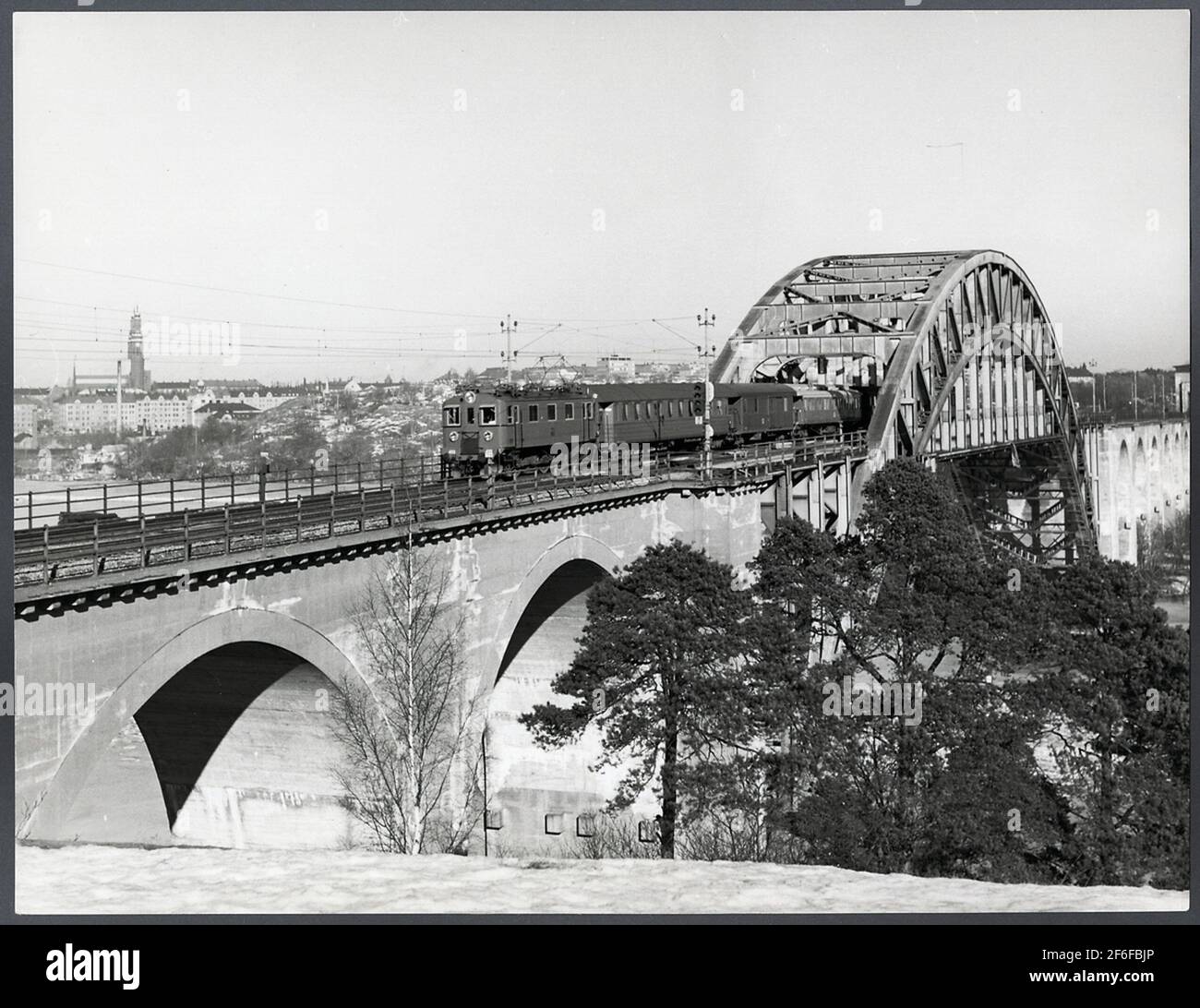 The year stain with passenger train, state railways, SJ Du2 432 Stock ...