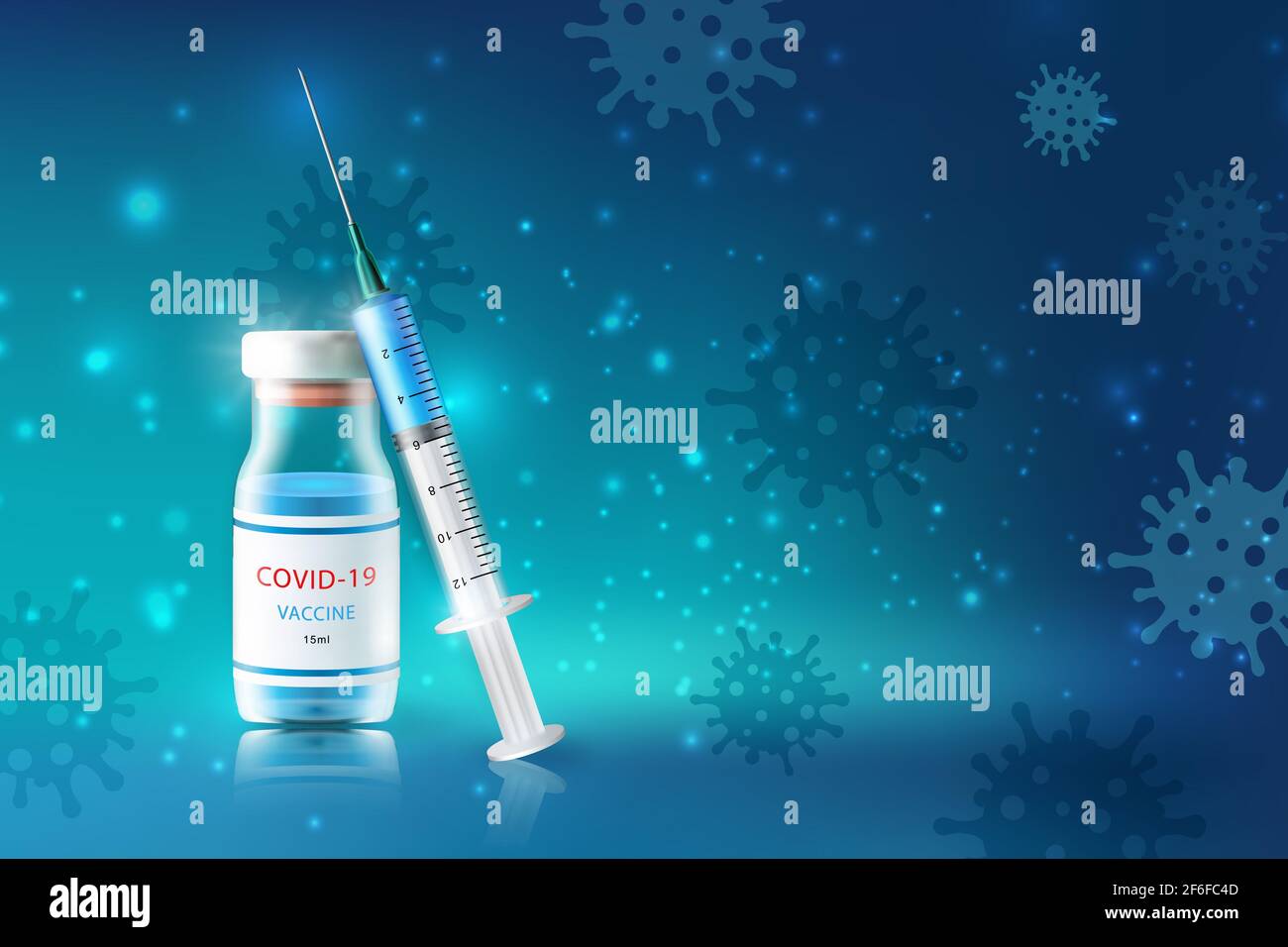 Realistic 3D injection vaccine syringes for Coronavirus COVID-19 global ...