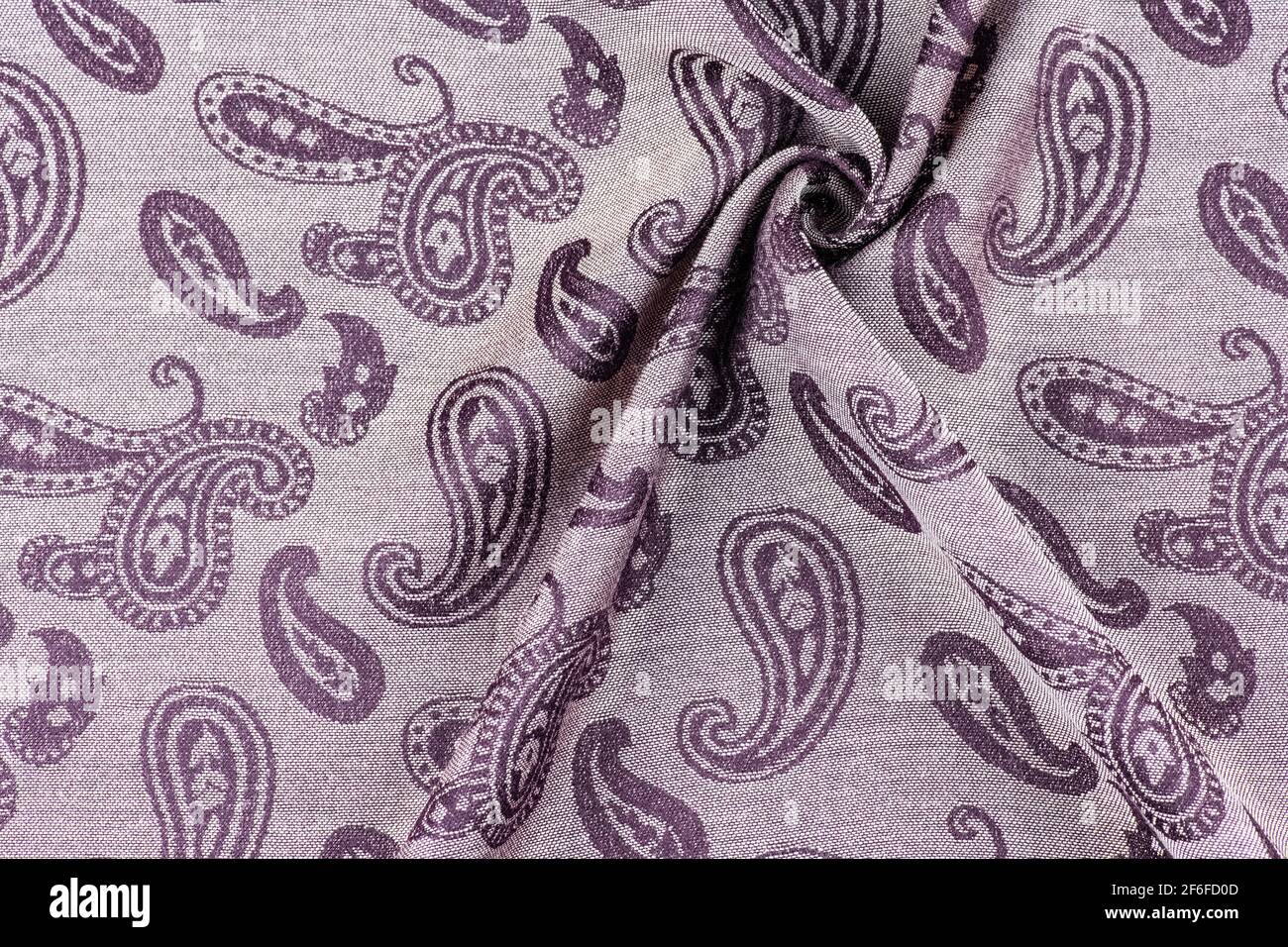 Silk luxury posh textile with a swirl and ethnic pattern. For ...