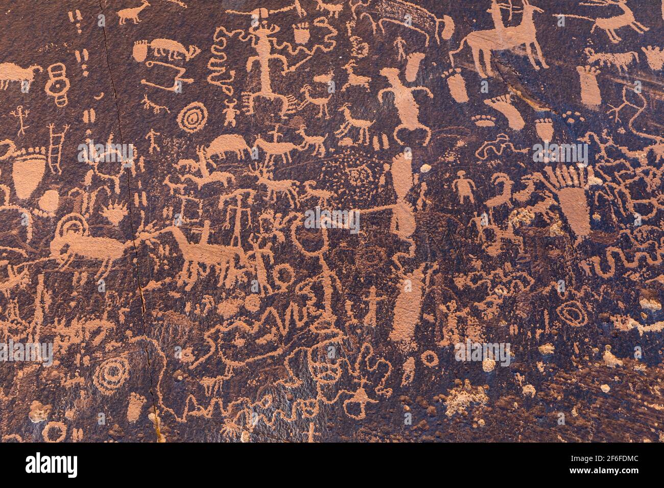 Newspaper Rock Archaeological Site with petroglyphs, Monticello Utah ...