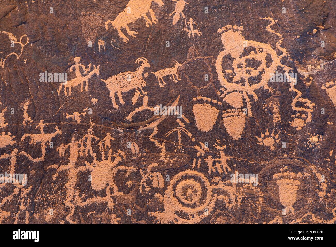 Newspaper Rock Archaeological Site with petroglyphs, Monticello Utah ...