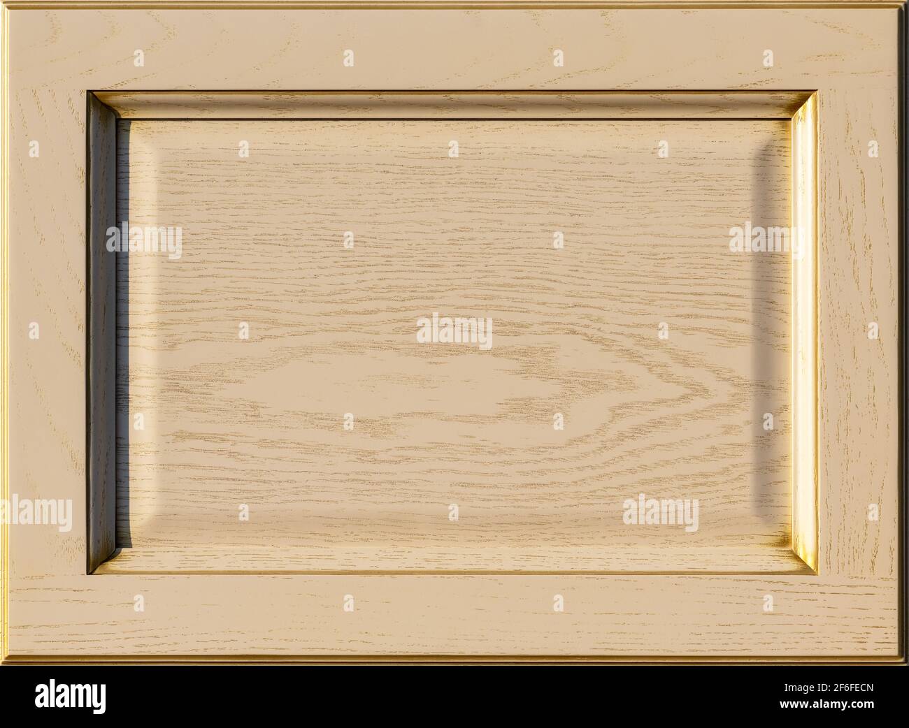 Wood frame. Solid oak with natural wood grain patterns. Smooth wooden ...