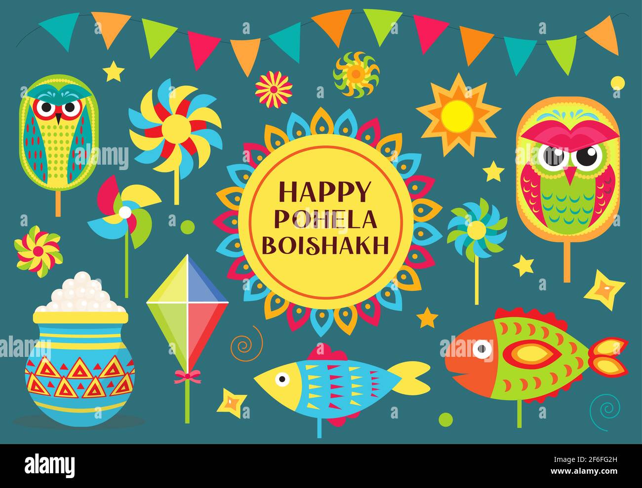 Poila baisakh Stock Vector Images - Alamy