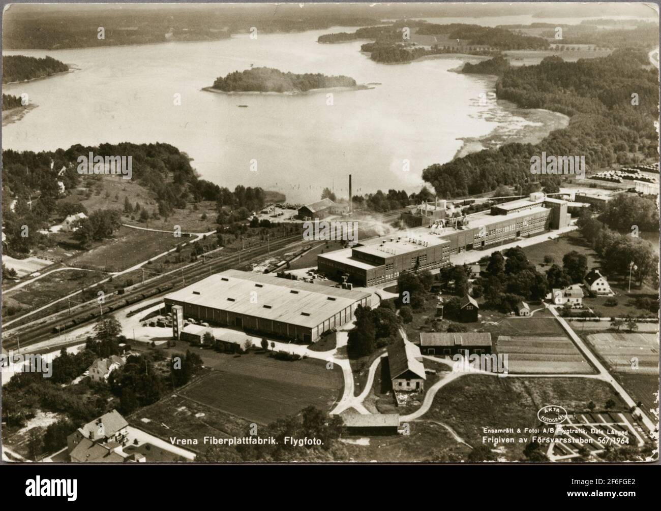Aerial view of industrial area in Vrena Stock Photo - Alamy