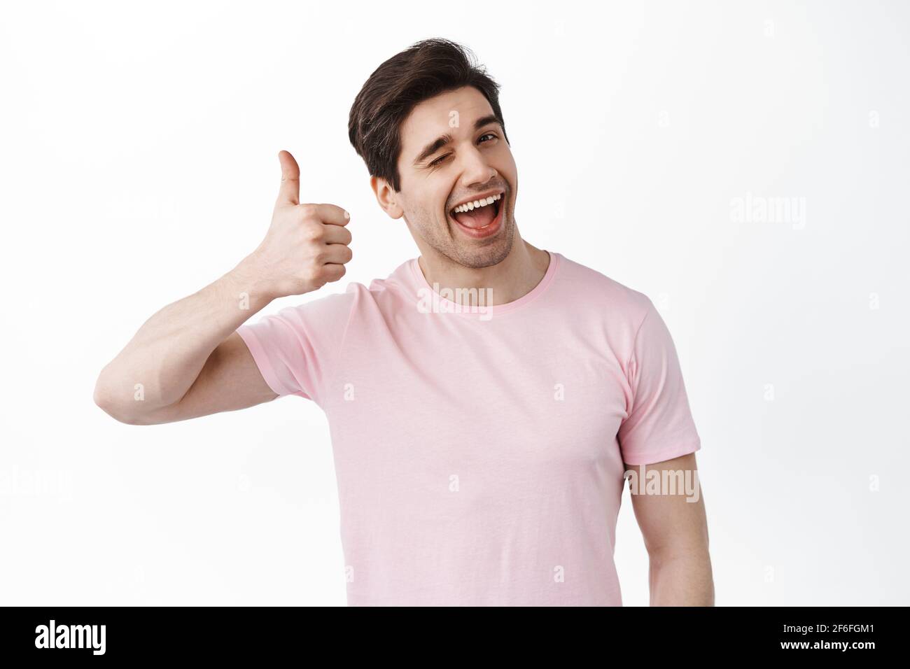 Winking man hi-res stock photography and images - Alamy