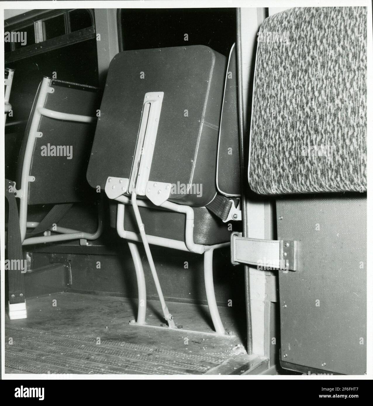 The interior of the so-called "snow bus", for the state's railways ...