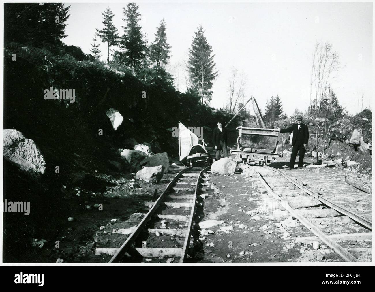 OKB, cheese coast track. Cutting at ride Stock Photo - Alamy