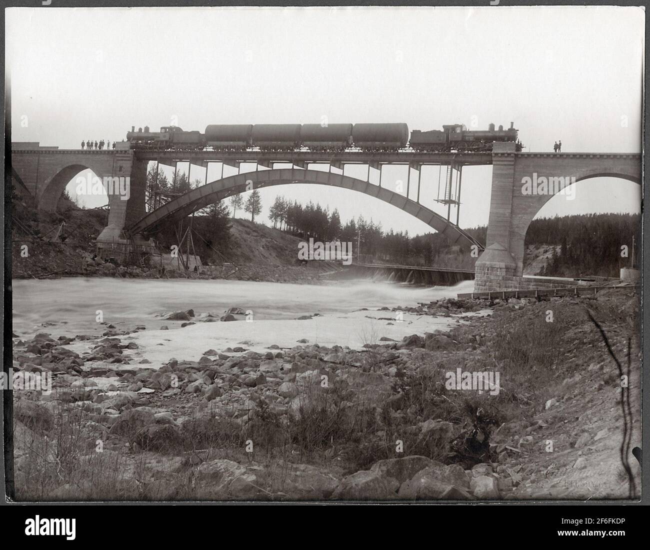 Sample load of railway bridge over the pite river at Sikfors on the ...