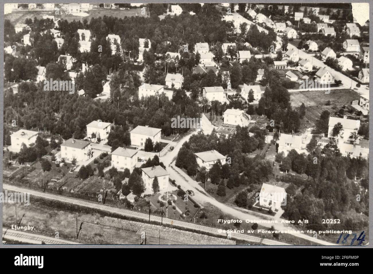 Aerial view of Ljungby Stock Photo - Alamy