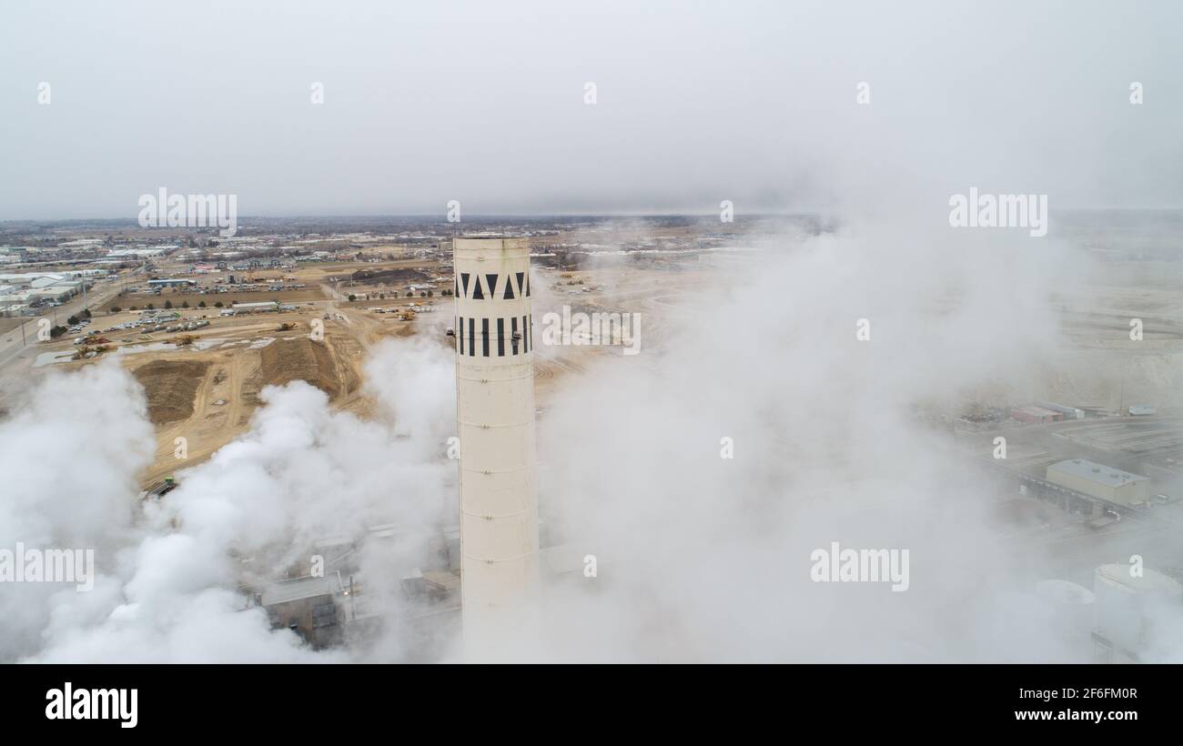 Smoke stack aerial hi-res stock photography and images - Alamy