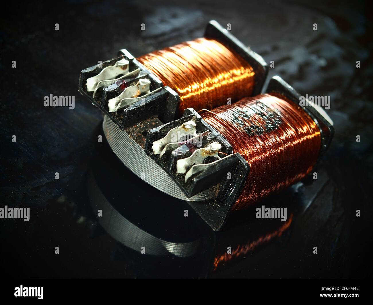 Burnt electrical wire coil hi-res stock photography and images - Alamy