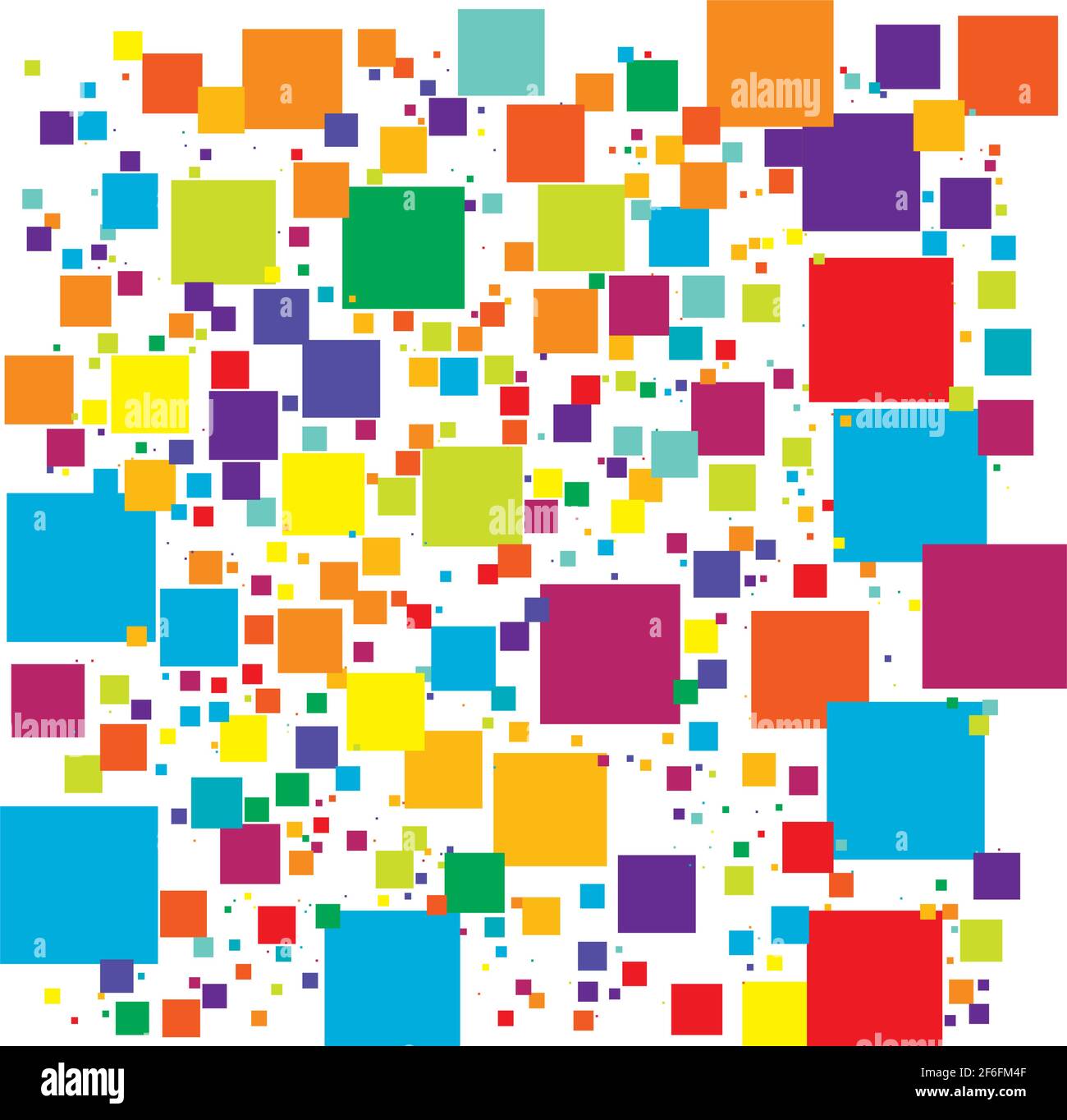 Random mosaic of squares abstract geometric design element, pattern ...