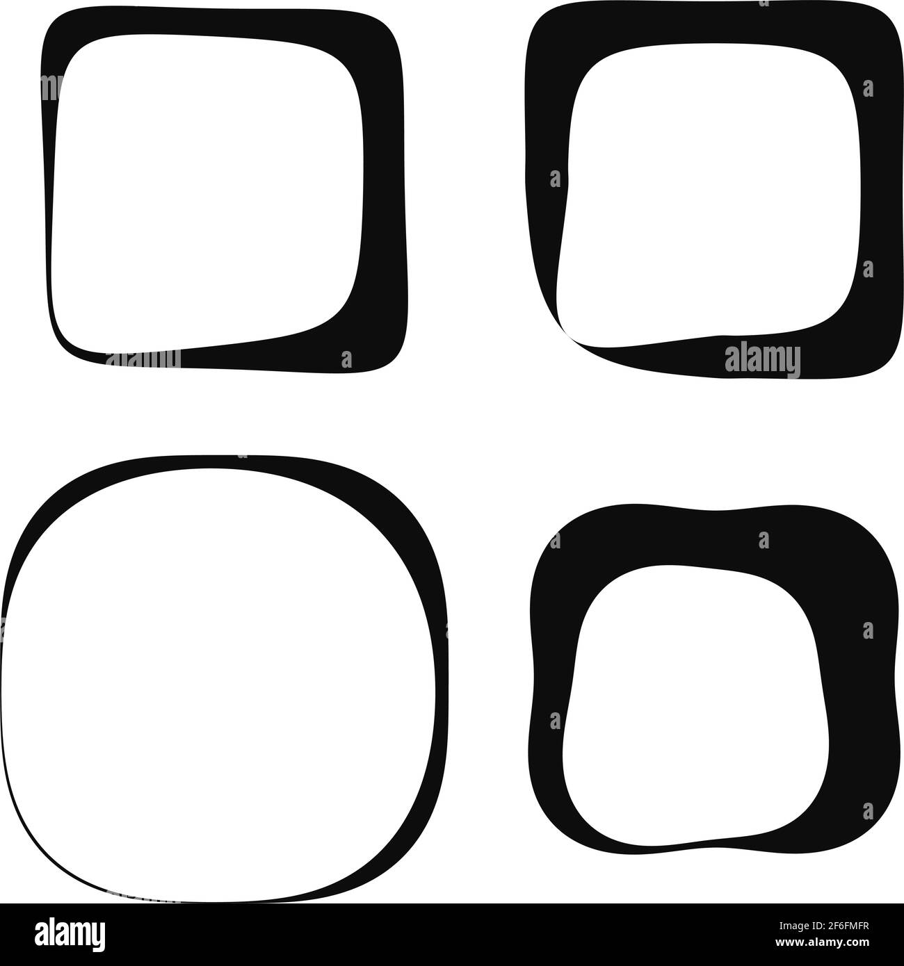 Rounded uneven Stock Vector Images - Alamy