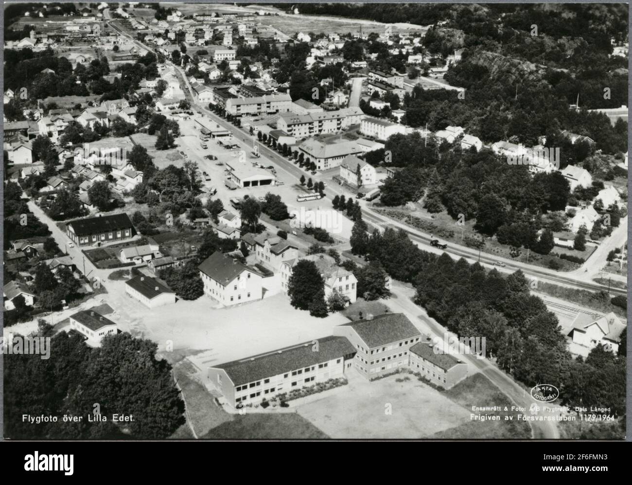 Aerial view of Lilla Edet Stock Photo - Alamy