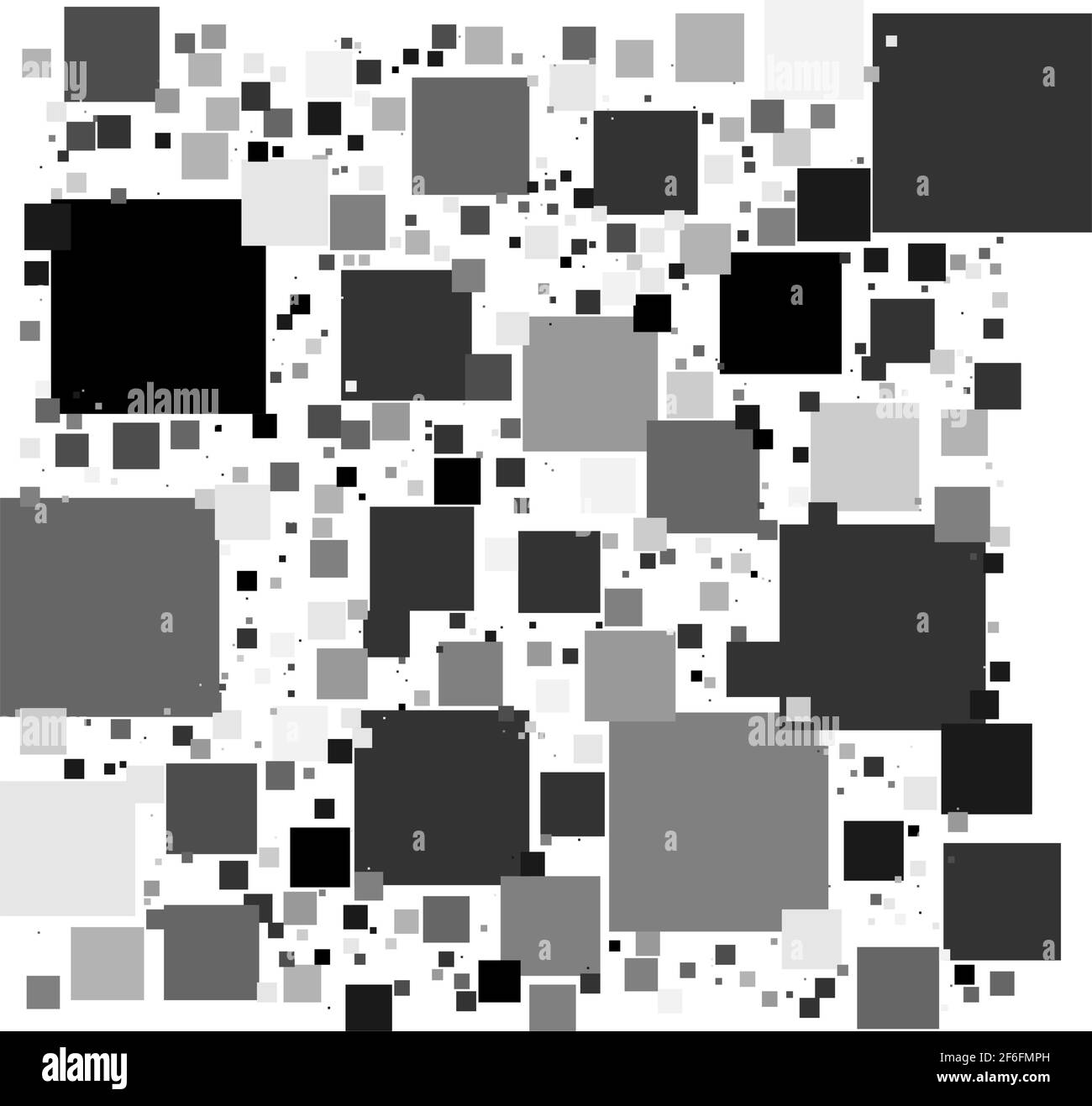 Random mosaic of squares abstract geometric design element, pattern ...