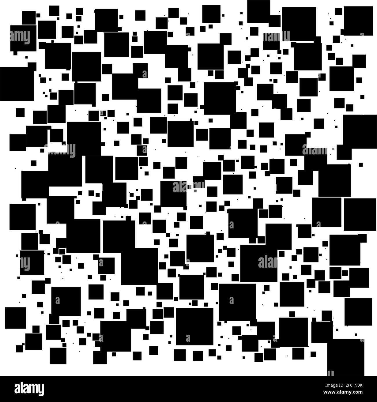 Random mosaic of squares abstract geometric design element, pattern ...