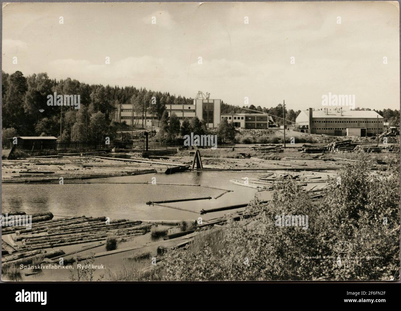 The chipboard factory in Rydöbruk Stock Photo - Alamy