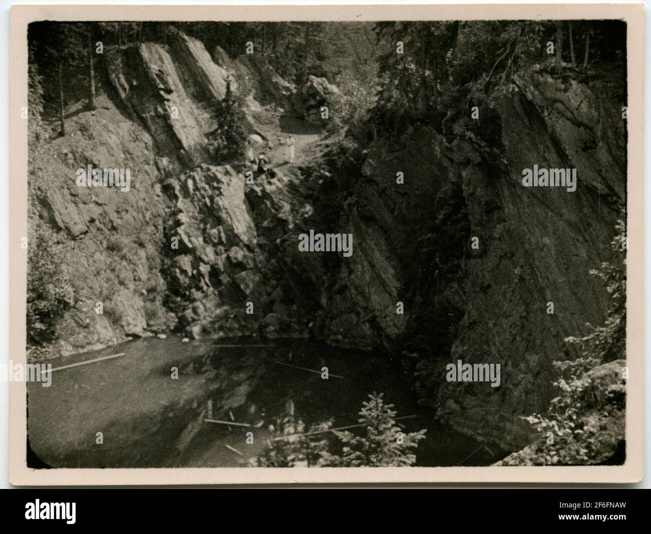 Water-filled mining hole in the marsh mine Stock Photo - Alamy