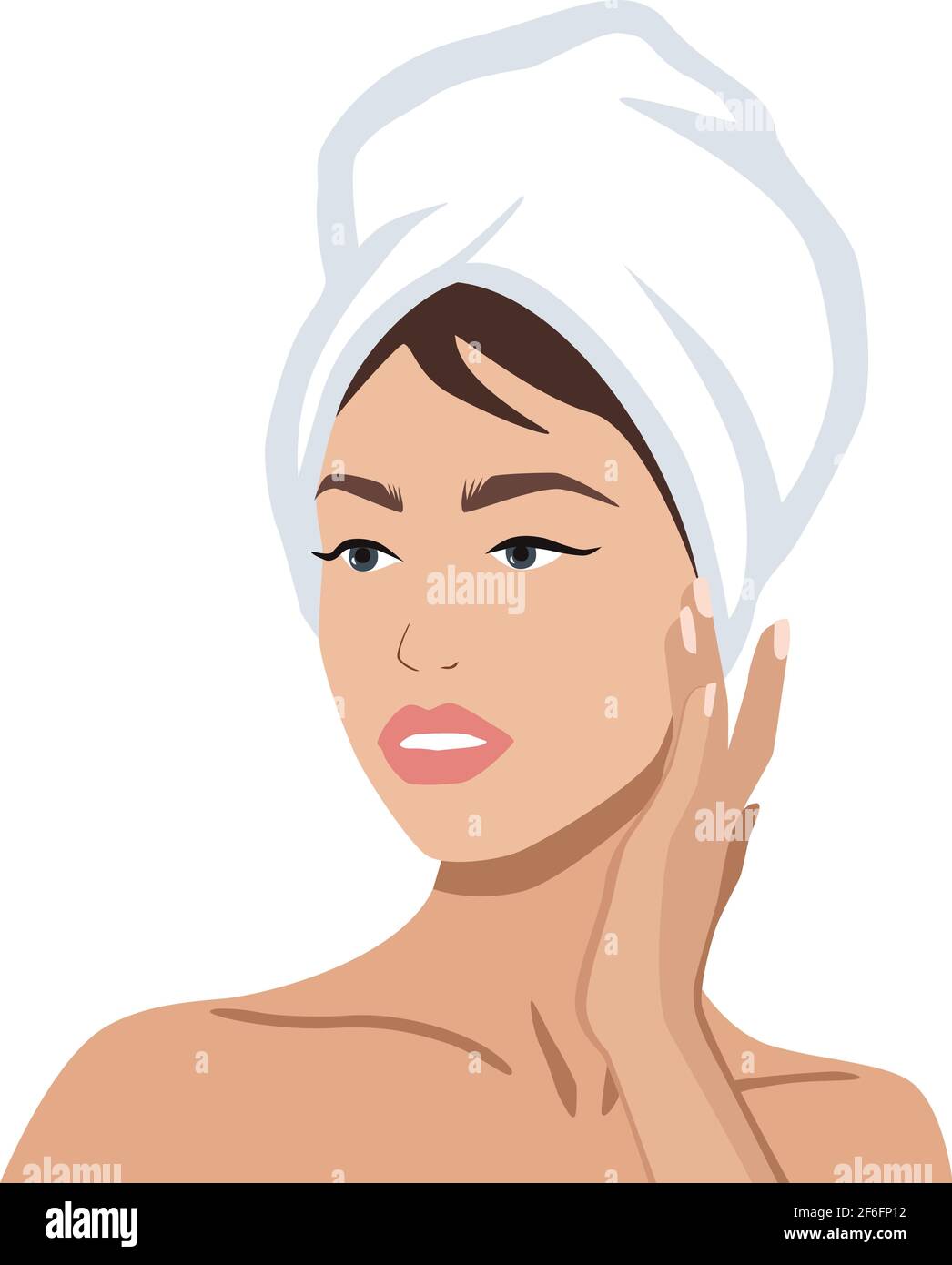 Woman cream head Cut Out Stock Images & Pictures - Alamy