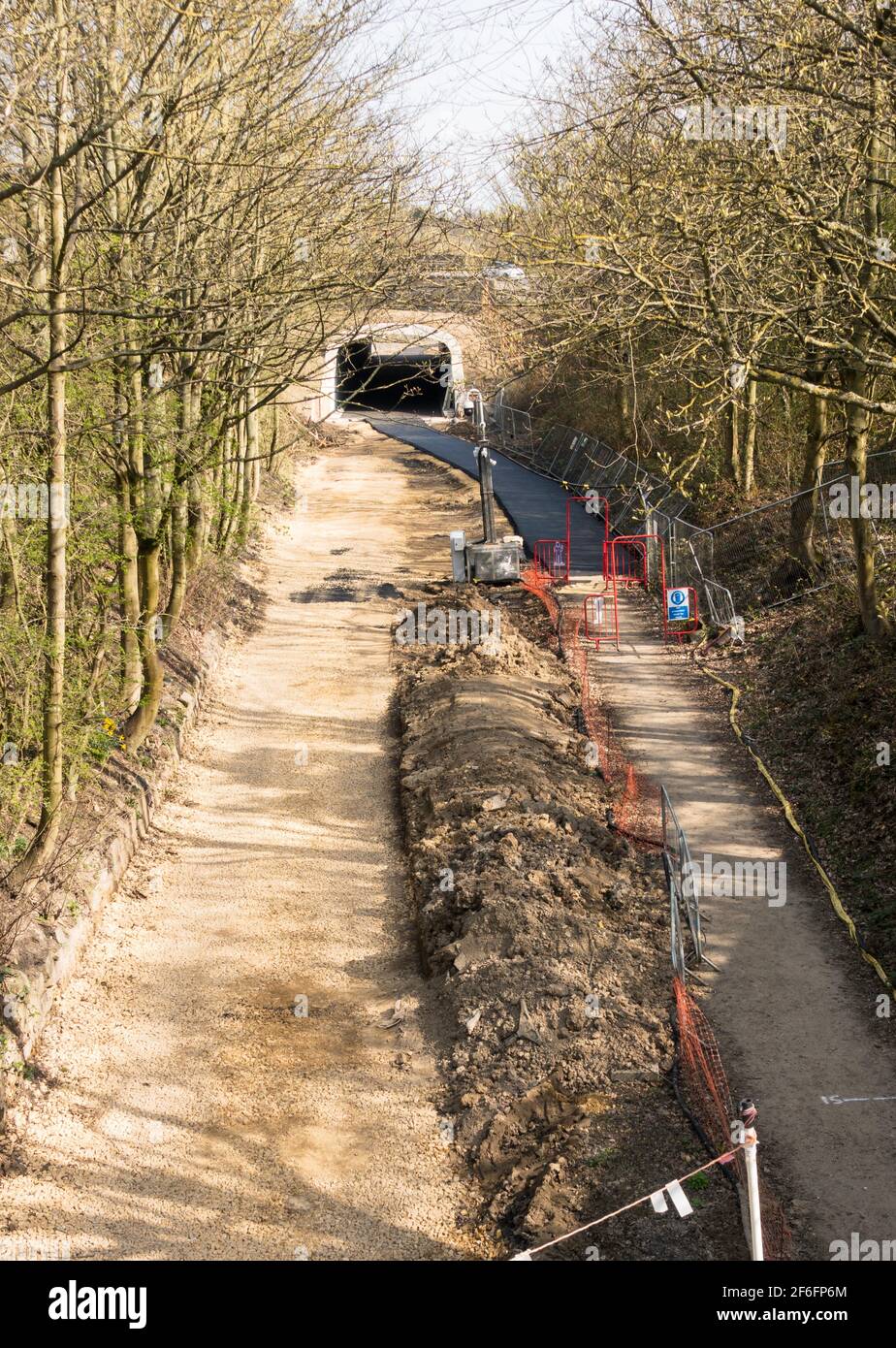 Coast to coast cycle route C2C has been diverted while a liner is ...