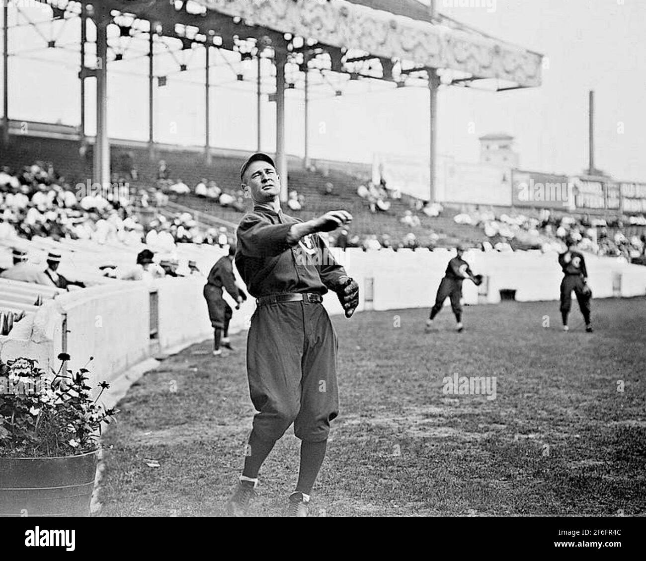 Frank Chance, Chicago Cubs, at the Polo Grounds NY, 1912 Stock Photo ...