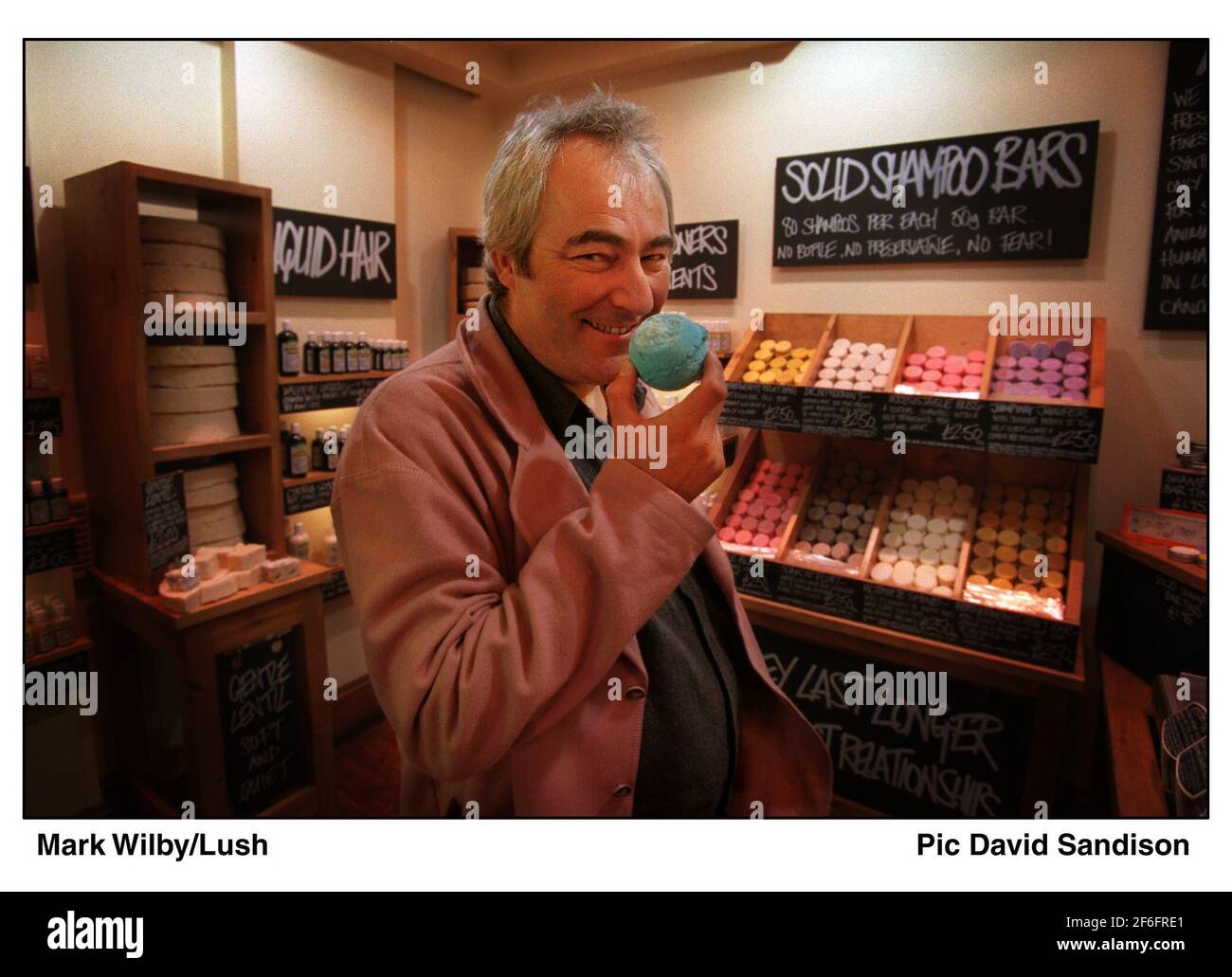Mark Wilby chief executive of Lush June 1999 Stock Photo - Alamy