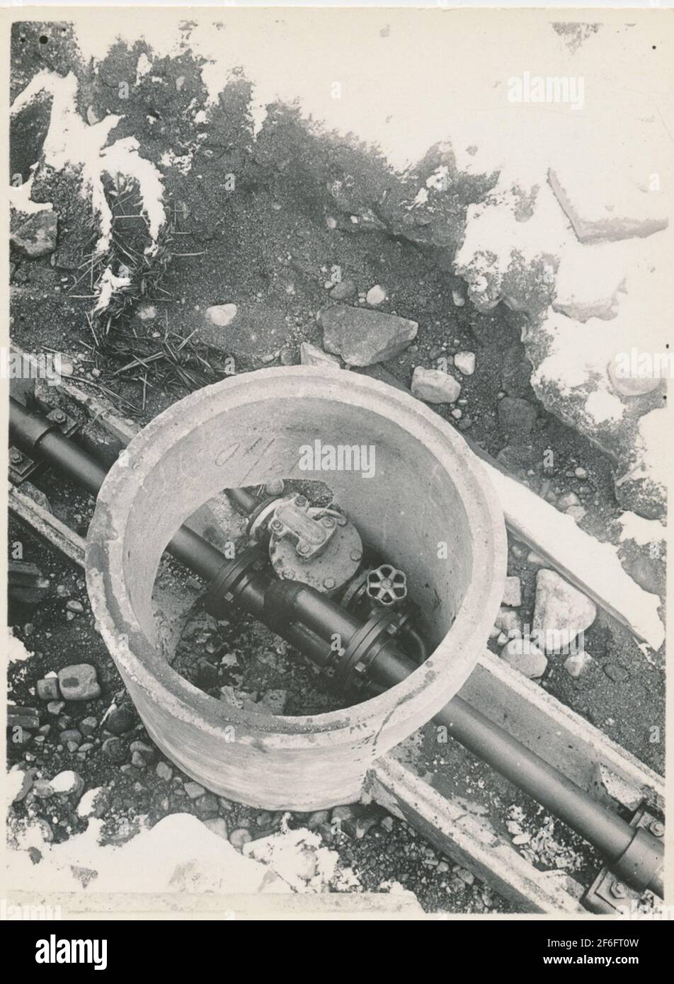 Steam line and dewatering well at the central center Stock Photo - Alamy