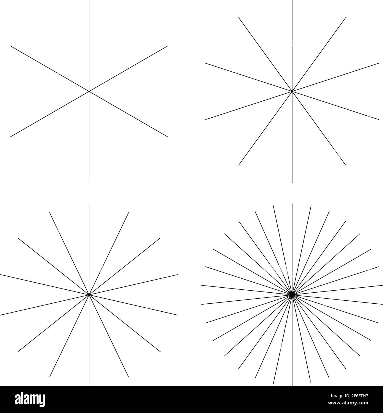 Radial Radiating Converging Lines Circular Lines Geometric Element Straight Radiate