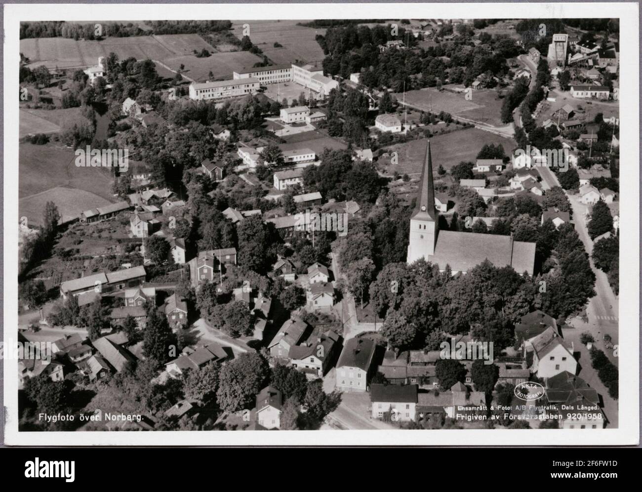 Aerial view of Norberg Stock Photo - Alamy