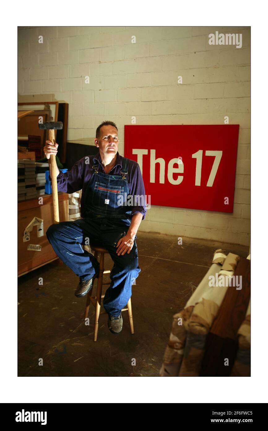 Bill Drummond (ex KLF member and now large-scale artist) in his ...