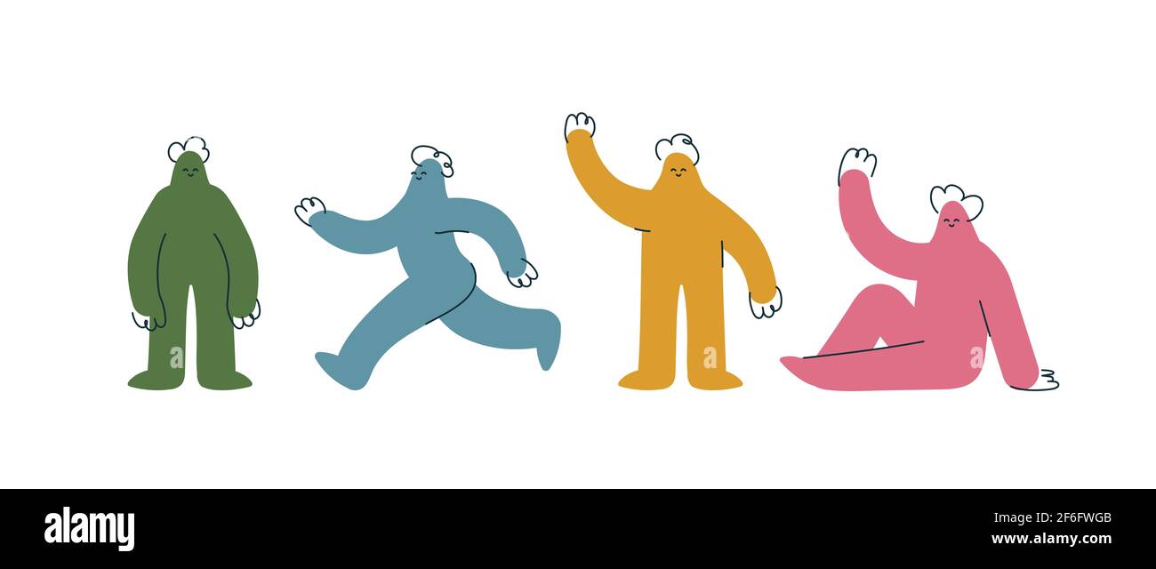 Collection funny cartoon different Cut Out Stock Images & Pictures - Alamy