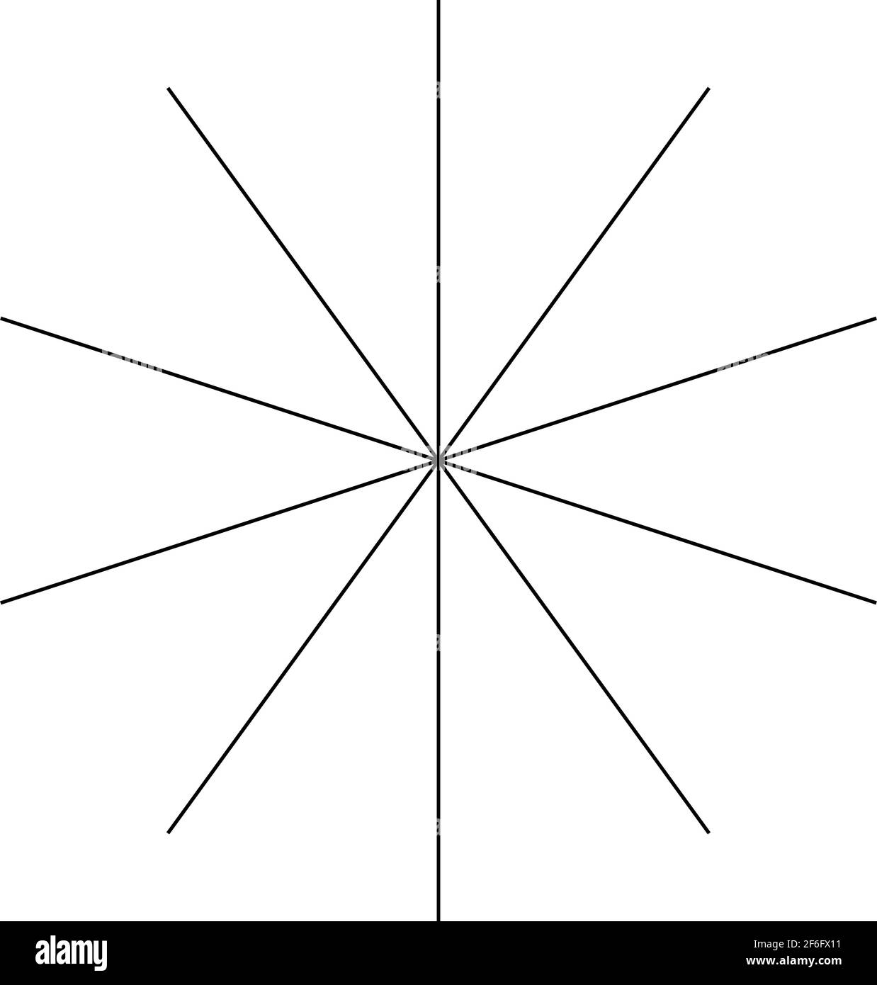 Radial, radiating, converging lines. Circular lines geometric element ...
