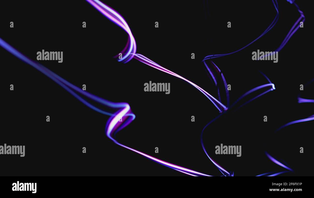 Colorful Fiber Strings Motion Background 3d illustration Stock Photo ...