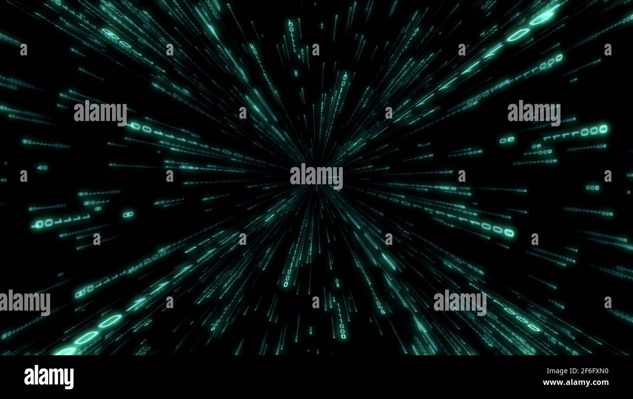 Matrix, binary code - computer application, Internet concept - 3D ...