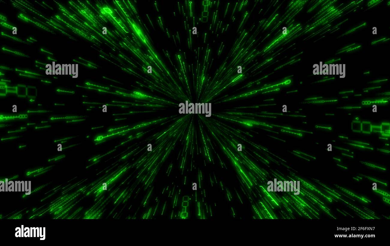 Matrix, binary code - computer application, Internet concept - 3D ...