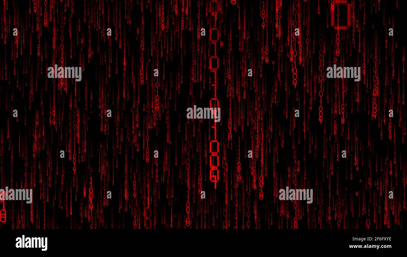 Matrix, binary code - computer application, Internet concept - 3D ...