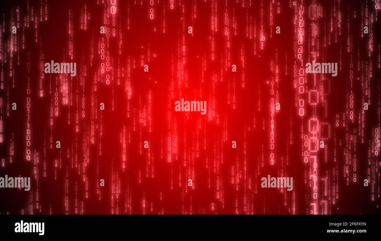 Matrix, binary code - computer application, Internet concept - 3D ...