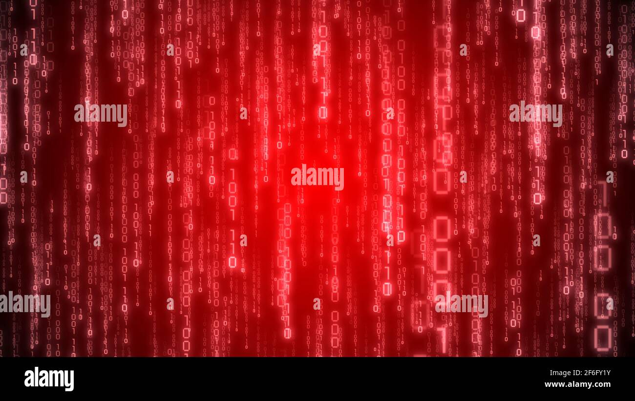 Matrix, binary code - computer application, Internet concept - 3D ...